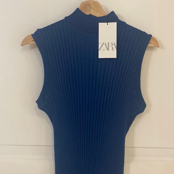 Zara | Dresses | Zara Ribbed Knit Midi Dress | Poshmark